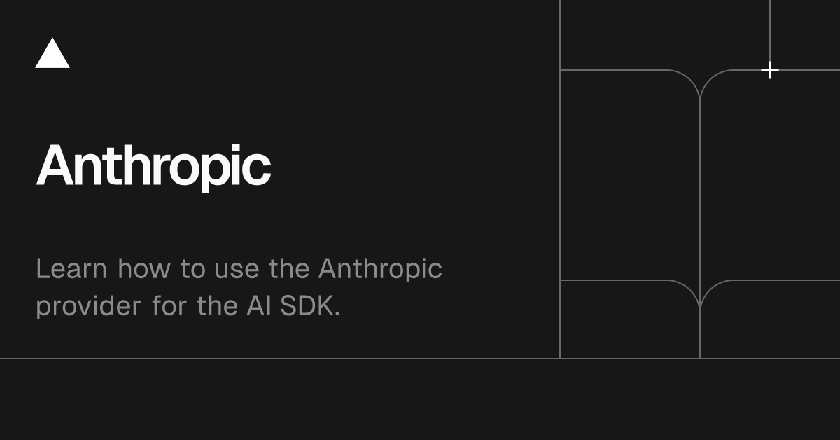 AI SDK Providers: Anthropic