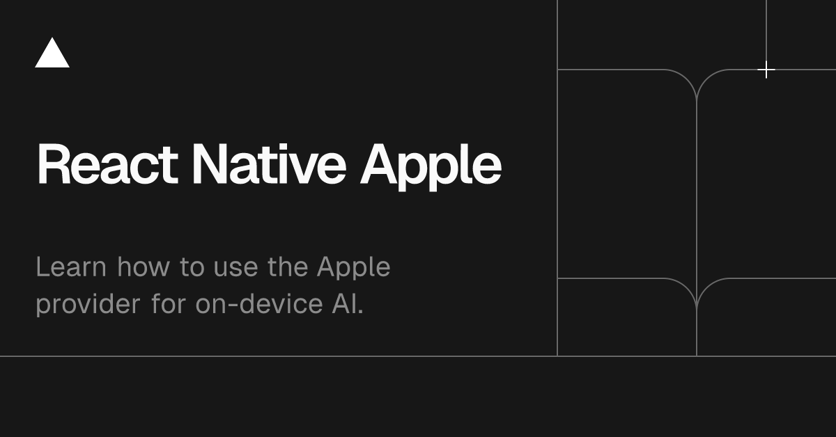 Community Providers: React Native Apple