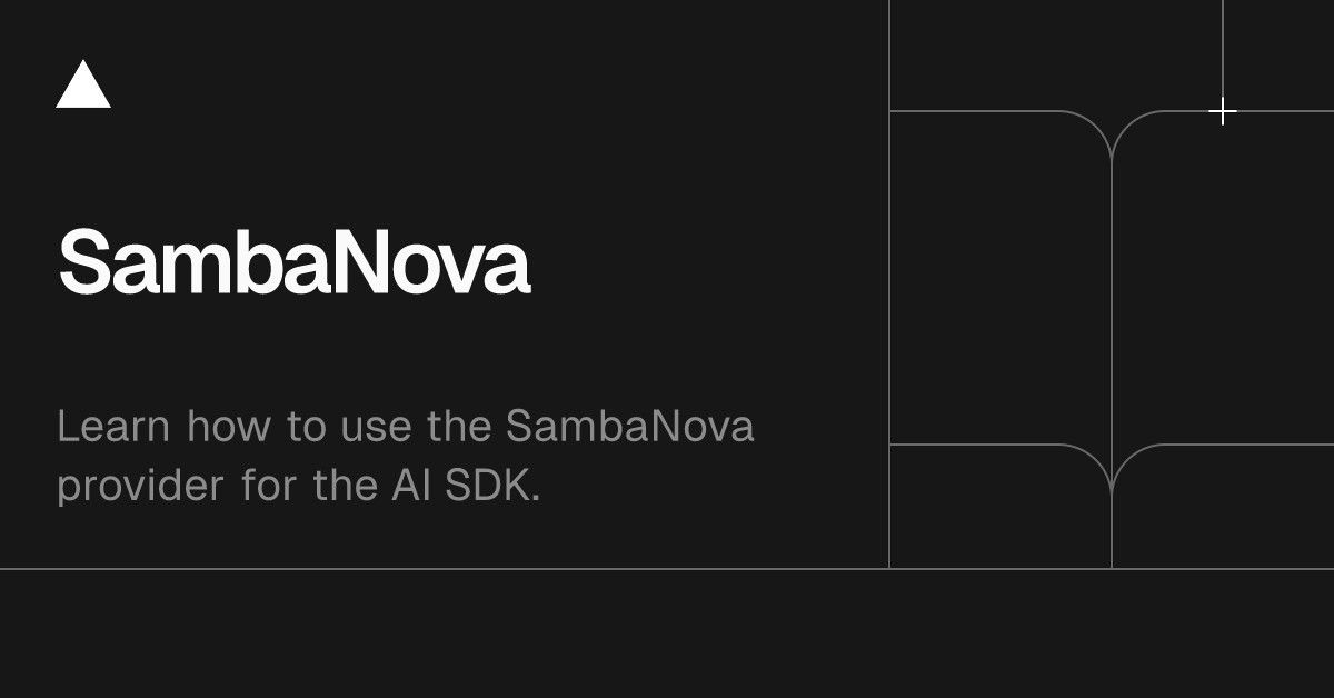 Community Providers: SambaNova