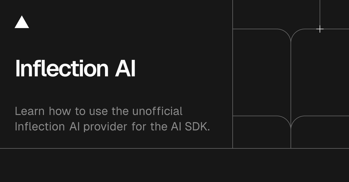Community Providers: Inflection AI