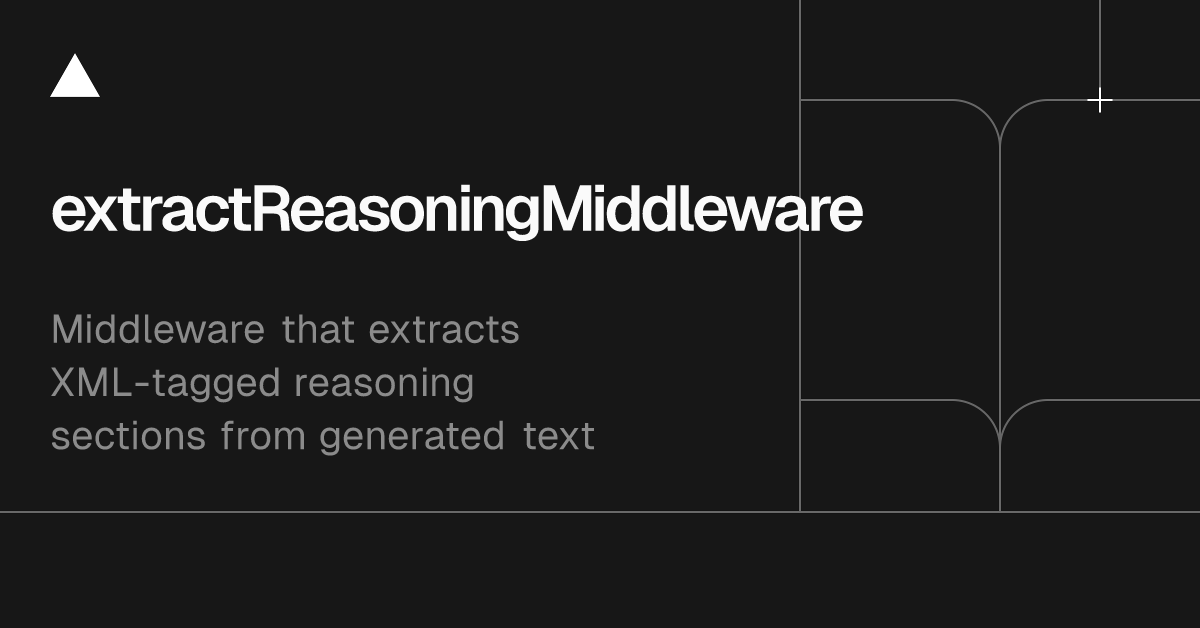 AI SDK Core: extractReasoningMiddleware